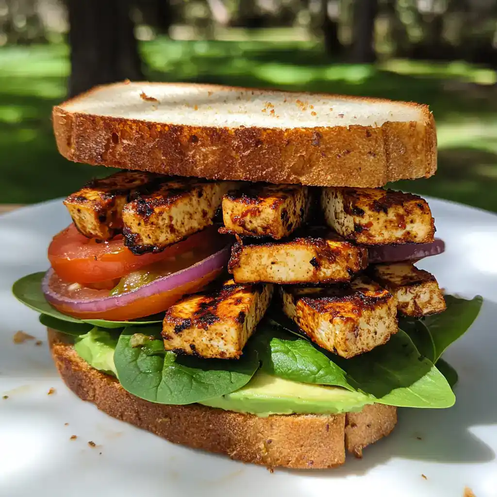 Vegan Tofu Seitan Sandwich Recipe - Hearty Plant-Based Protein