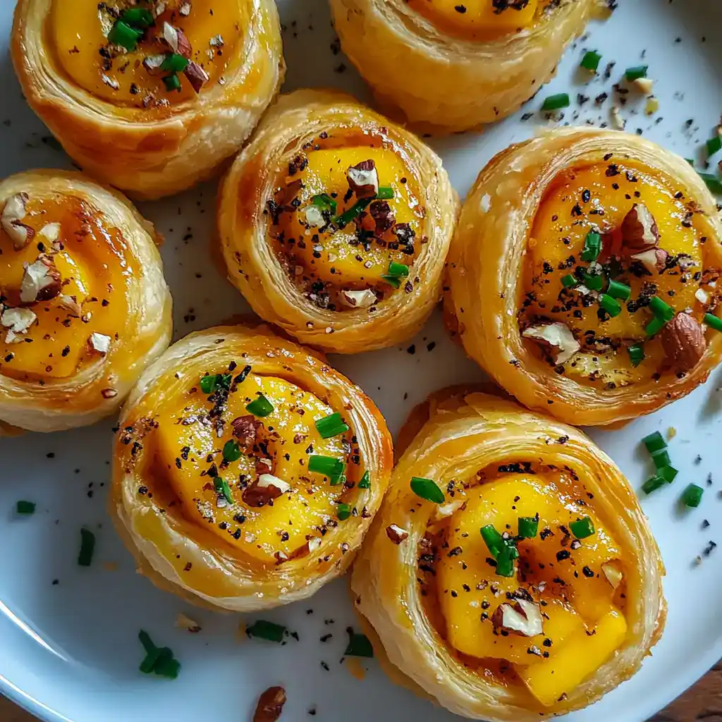 Easy Savory Mango Pinwheels Recipe - Elegant Vegan Appetizer