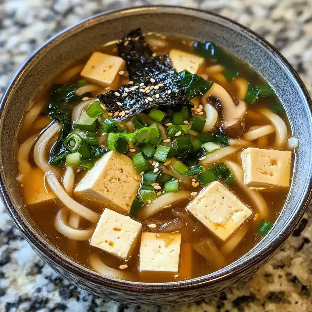 Easy Ginger Miso Udon Soup Recipe - Authentic Japanese Comfort