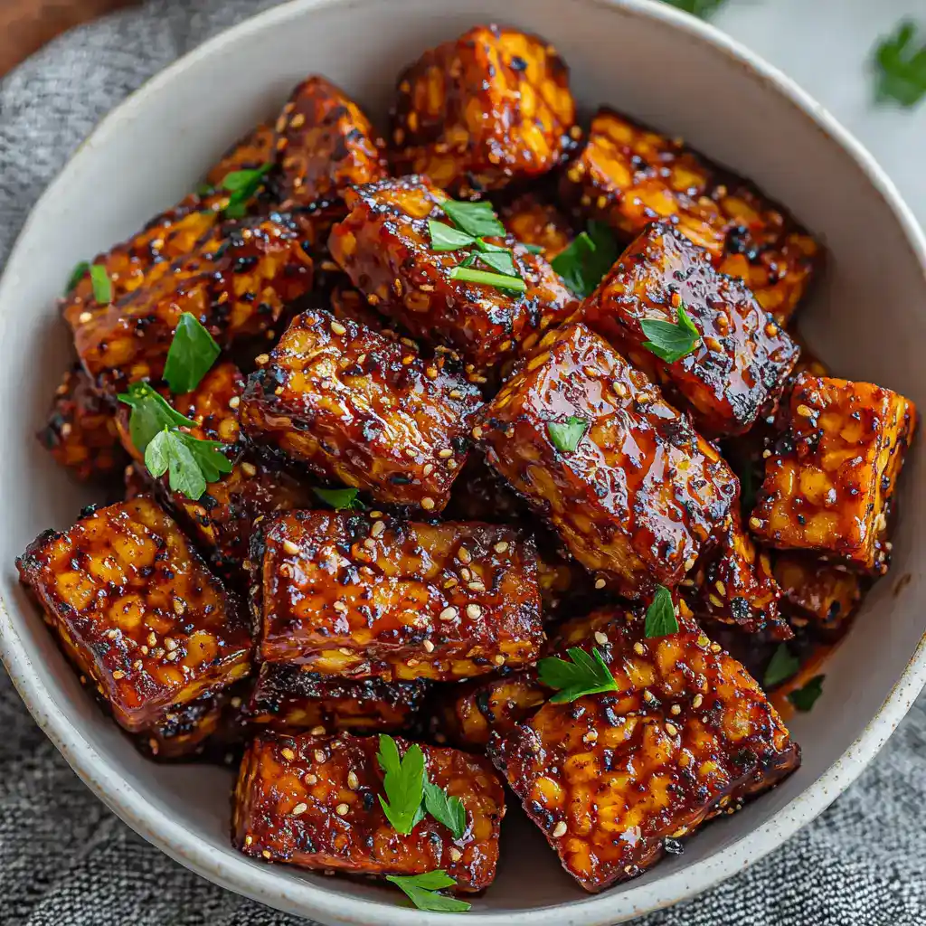 Easy Maple Tamari Tempeh Recipe - Sweet Savory Plant Protein