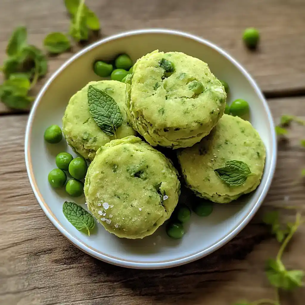 Easy Vegan Peas Mint Biscuits Recipe - Fresh Plant-Based Comfort