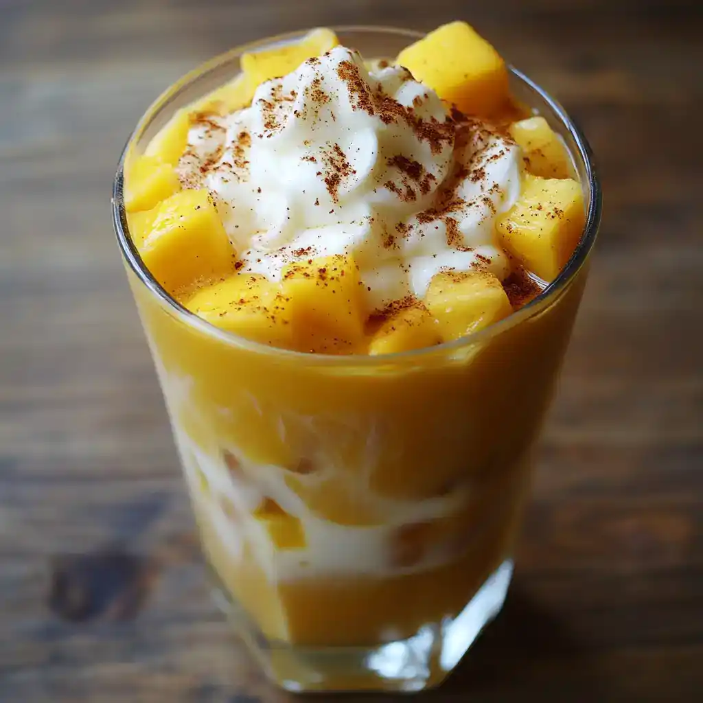 Vegan Mango Coffee Drinks Recipe - Elegant Plant-Based Café Beverage