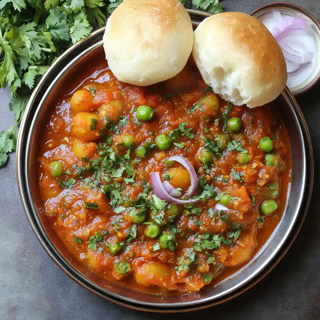 Vegan Pav Bhaji Recipe - Plant-Based Mumbai Street Food